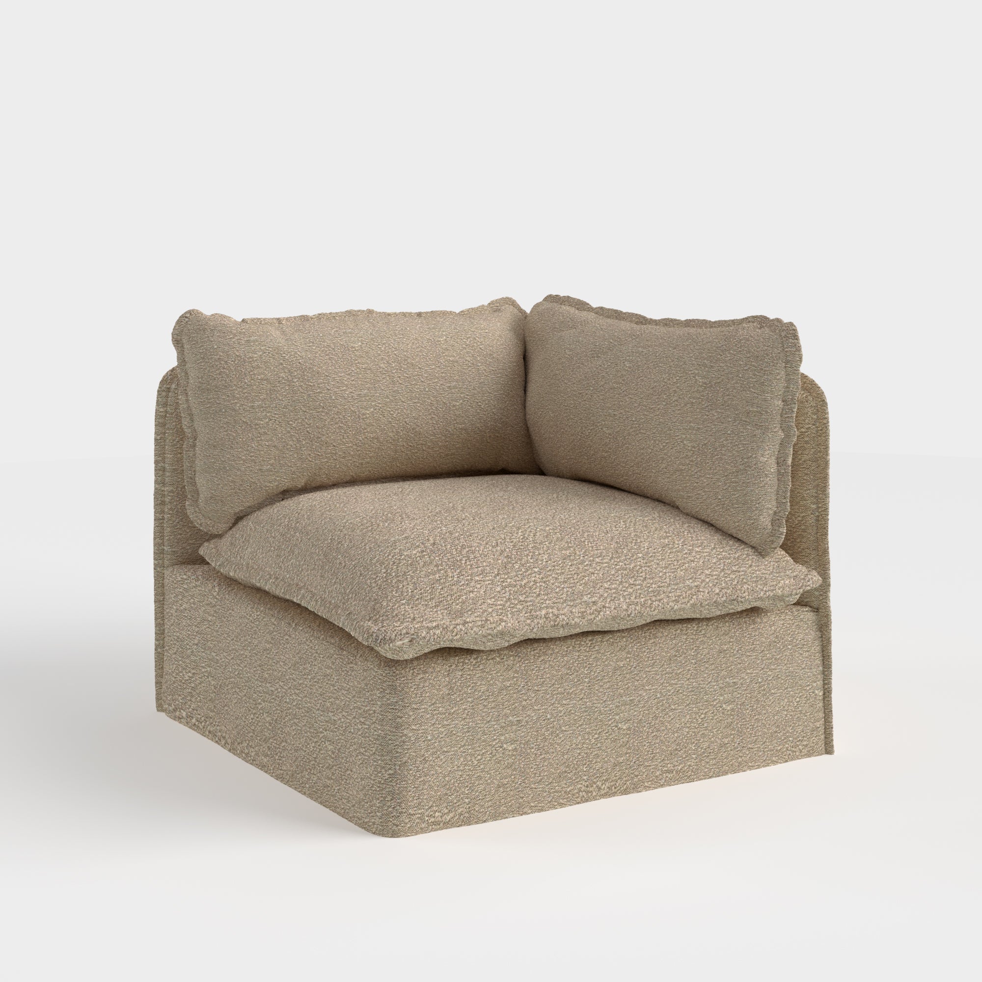 Slipcover Only - Modular Outdoor Washable End Chair | Alfresco Boucle ...