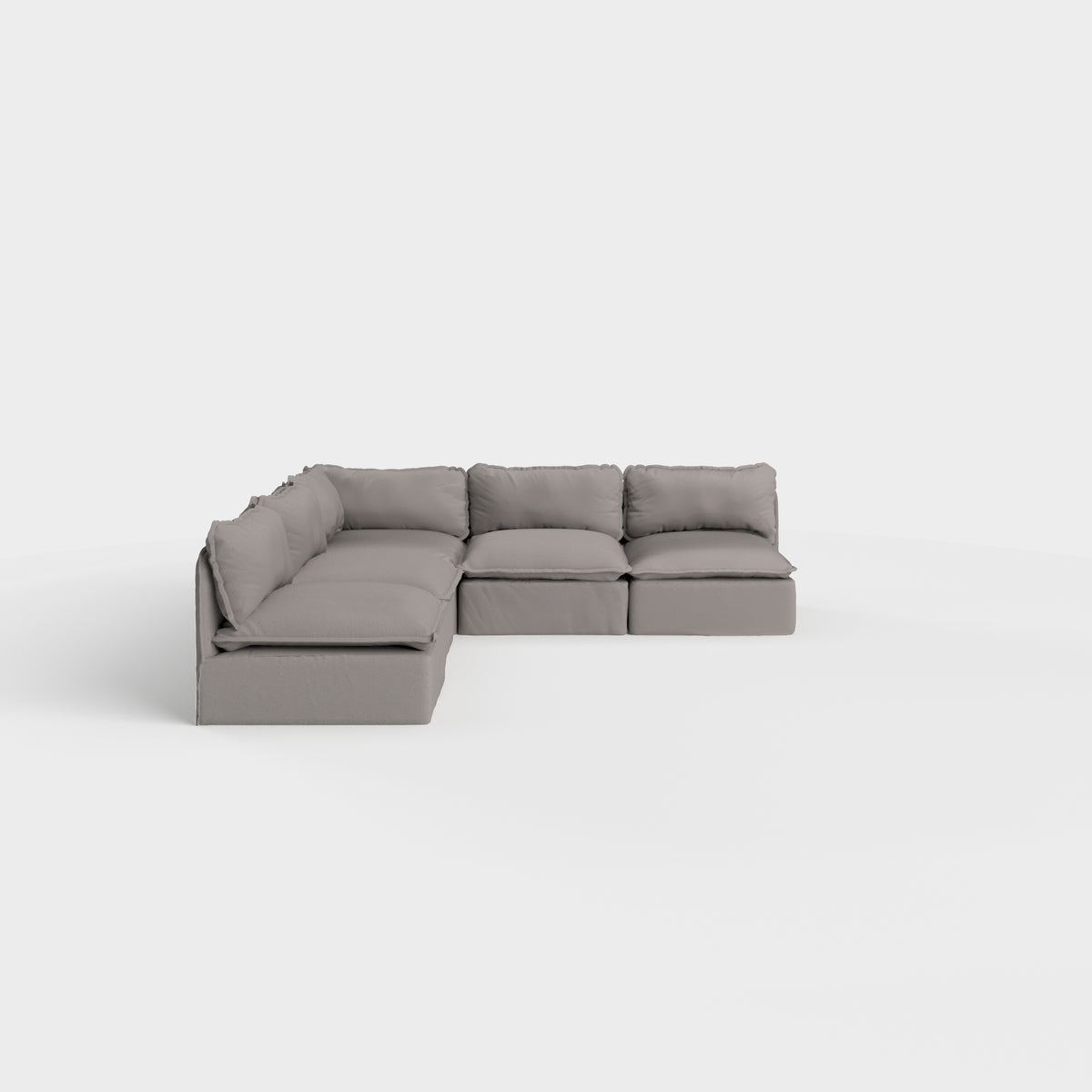 Modular Outdoor Washable 5-Seater Open-Ends Corner Sectional | Nano Sl ...