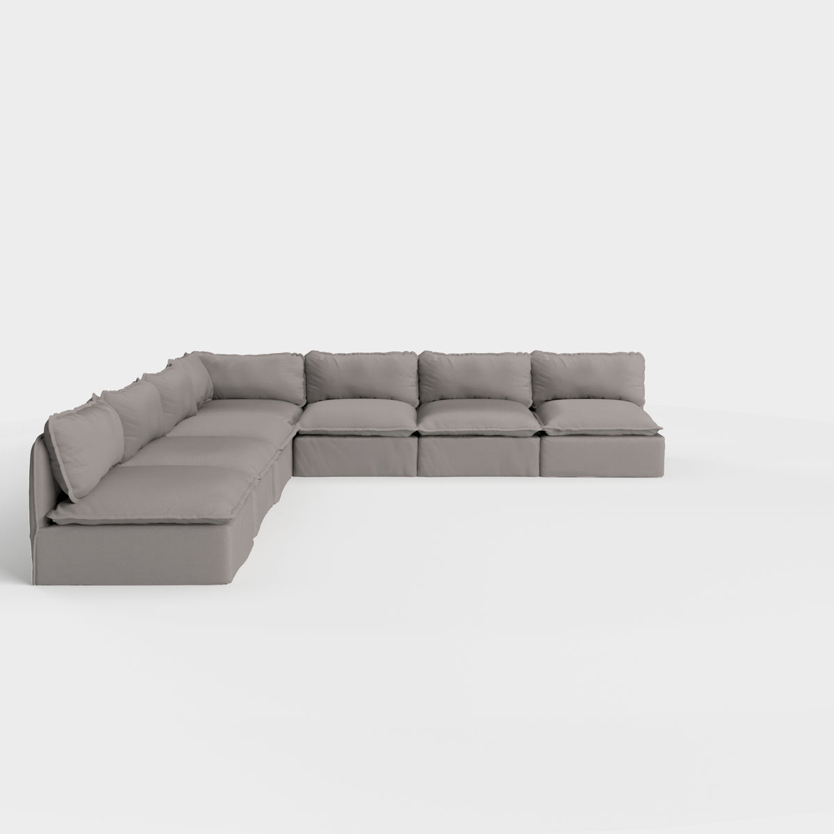 Modular Outdoor Washable 7-Seater Open-Ends Corner Sectional | Nano Sl ...